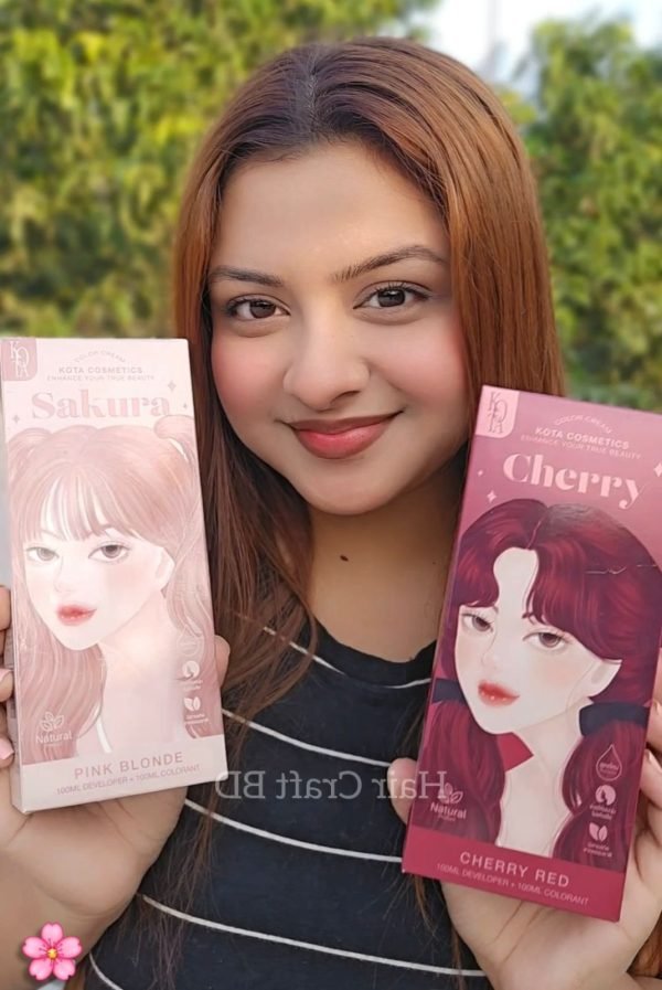 Charry Red and Sakura hair Colour Combo – Hair Craft BD